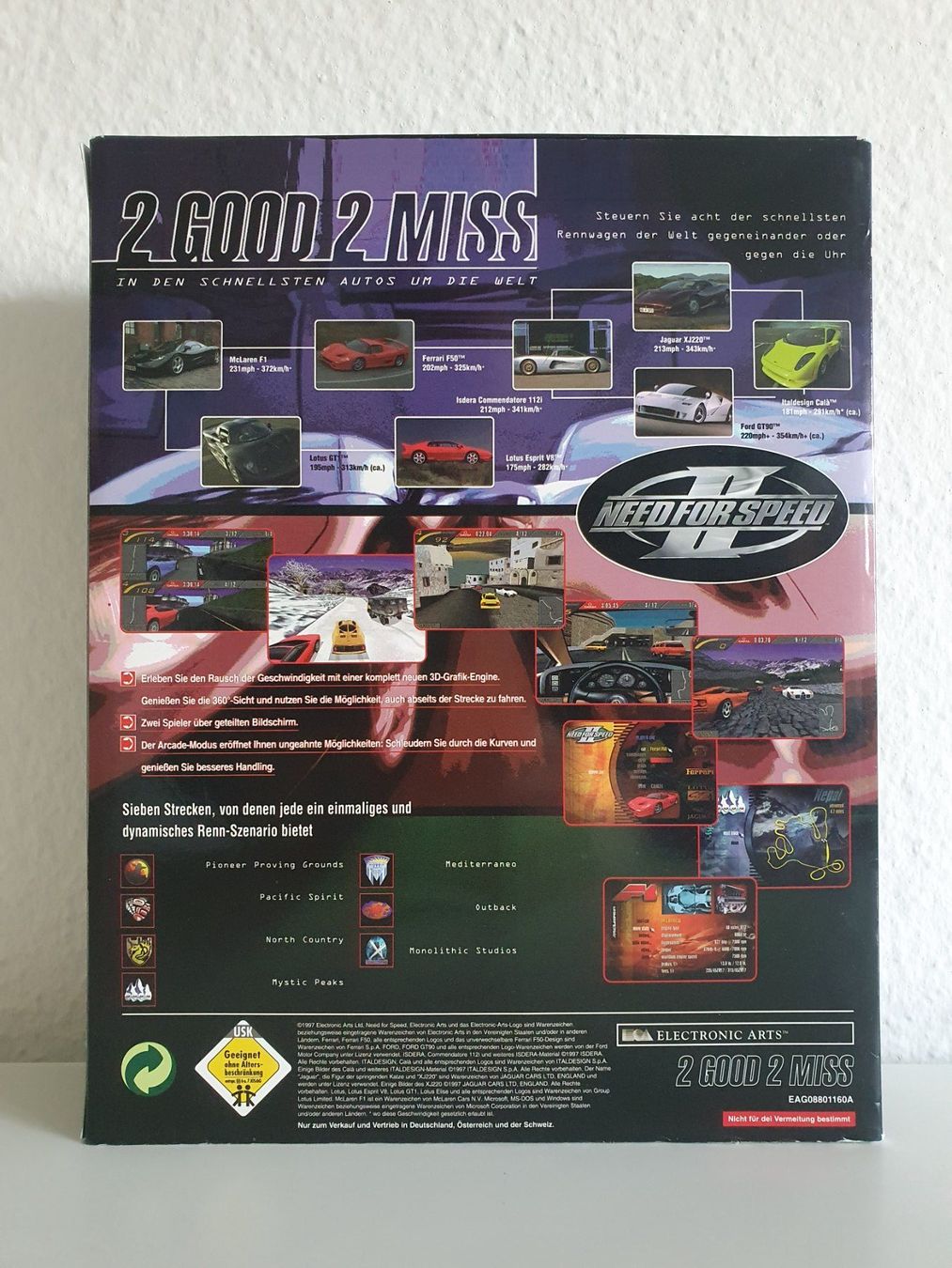 PC Game Need for Speed II / Need for Speed 2 (1997) Big Box (Gebraucht ...