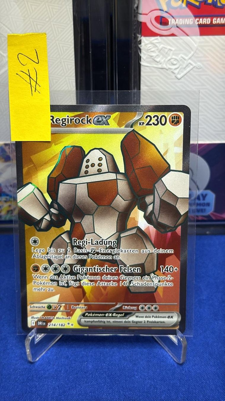 Pokemon Ewige Rivalen - Regirock ex DRI DE 214/182 (Gebraucht) in ...