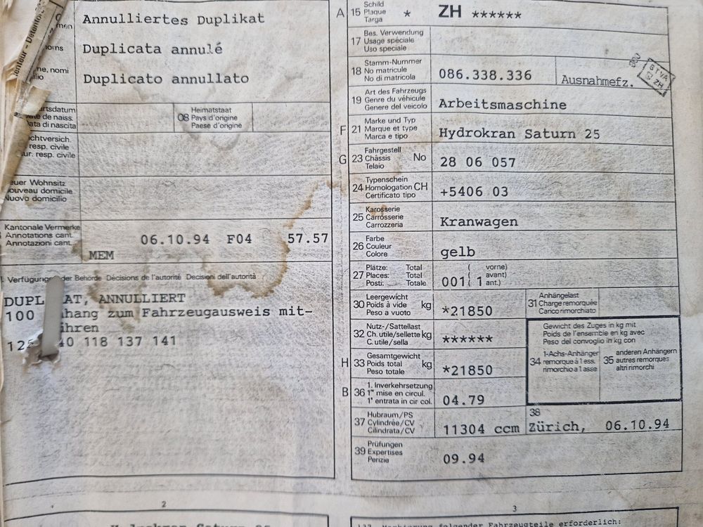Mobilkran, Kran (Gebraucht) in Teufenthal AG für CHF 7020 – nur ...