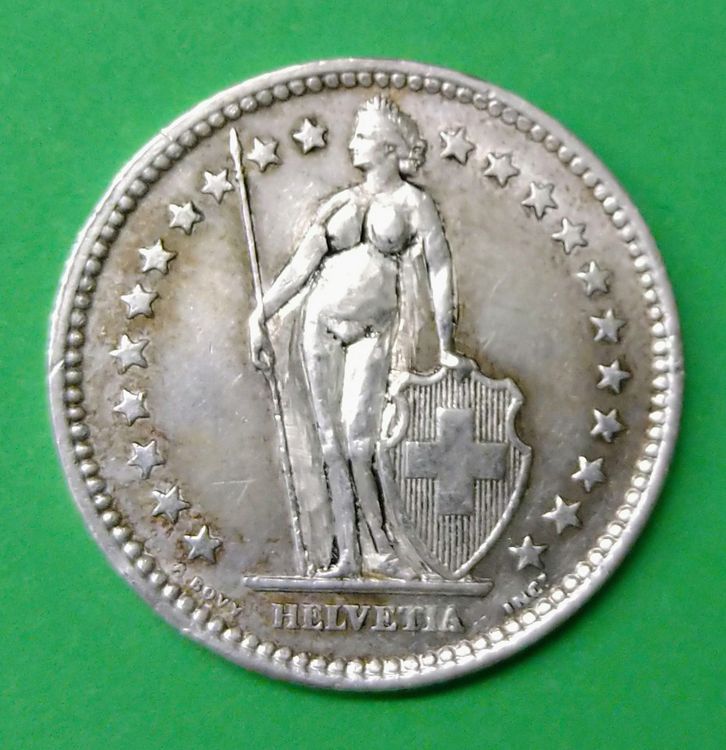 Nackte Helvetia 2 Franken 1958 Helvetia Schweiz Swiss (Gebraucht) in Wangen b. Olten für CHF 100 ...