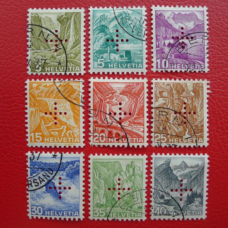 DII Nr.19y-27y, gestempelt, SBK: 225.-+ (Antik) in Sursee für CHF 40 – mit Lieferung auf Ricardo ...