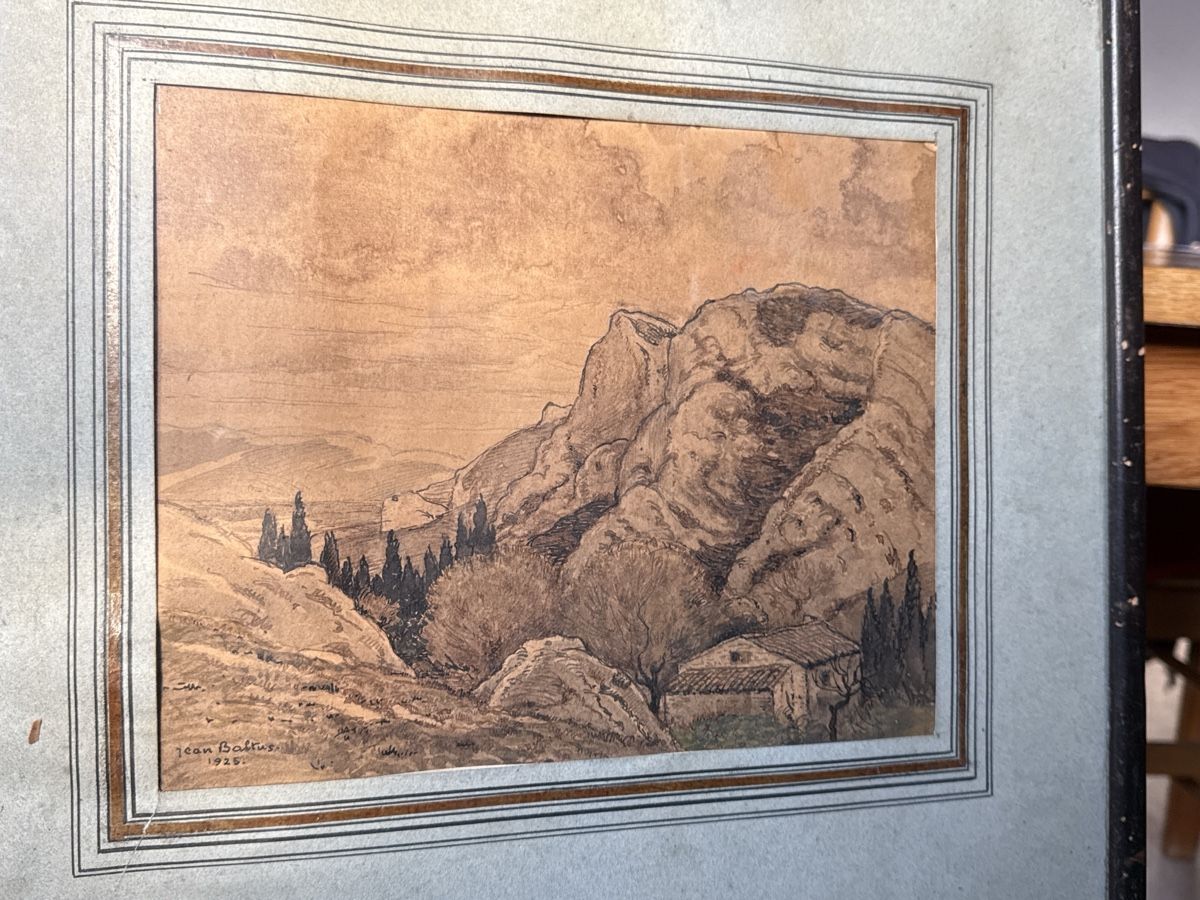 Jean Balthus œuvre originale - montagne et mas - vintage (D'occasion) à ...