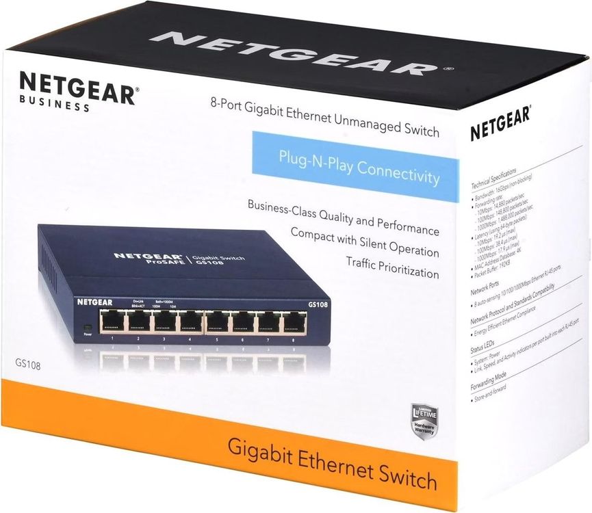 Netgear Gs108ge - 8 Ports - NEU (Neu und originalverpackt) in Bioggio ...