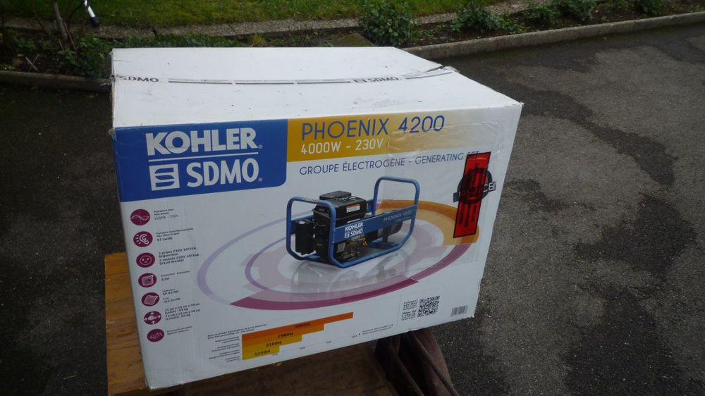 NEU - Notstromaggregat/Stromgenerator 4 KW -Génératrice SDMO (Neuf avec ...