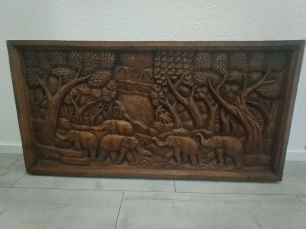 Holz Bild Schnitzerei (Gebraucht) in Strengelbach für CHF 75 – nur ...