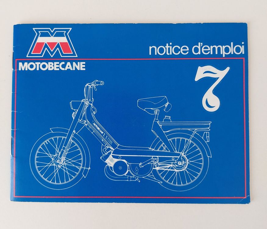 Betriebsanleitung Mofa Motobecane 7 mit Garantiekarte (Gebraucht) in ...