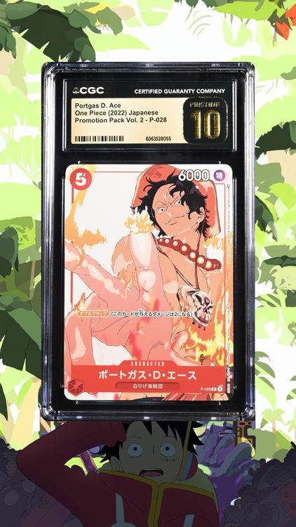 Portgas D. Ace Promo 028 One Piece Japanese CGC 10 Pristine (Gebraucht ...