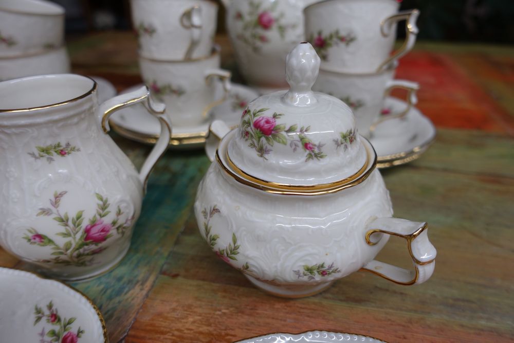 ROSENTHAL SANSSOUCI MOOSROSE CLASSIC ROSE KAFFEESERVICE _GLS (Gebraucht) in Sala Capriasca für ...