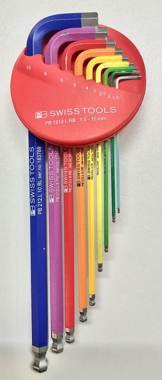Rain Bow Sechskantstiftschlüssel Satz PB Swiss Tools (Gebraucht) in ...