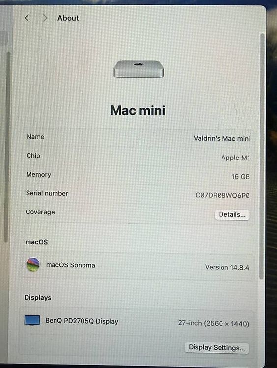 APPLE MAC MINI M1 16GB RAM & 512GB SSD (Gebraucht) in Gravesano für CHF ...