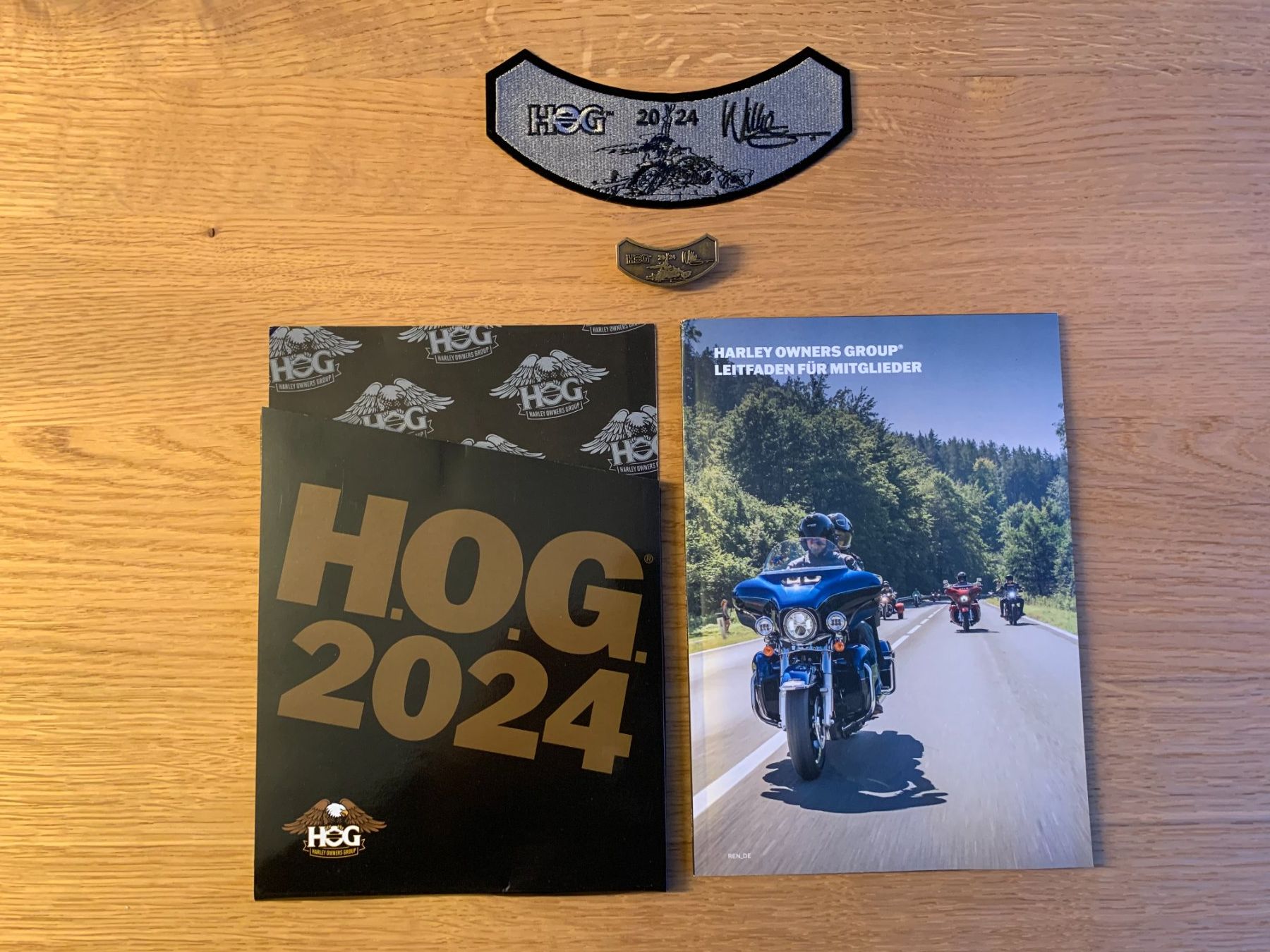 Harley Owners Group 2024 Patch und Pin, Top Zustand (Gebraucht) in ...