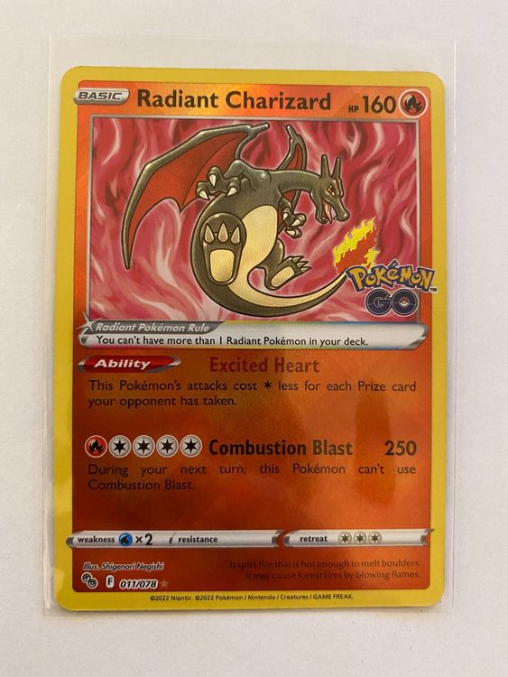 Pokemon Radiant Charizard 011/078 Pokemon Go EN | Kaufen auf Ricardo