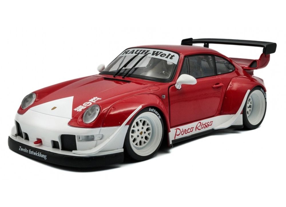 PORSCHE 911 993 RWB RAUH-WELT 2020 ROSSO 1:18 SOLIDO (Neu und ...