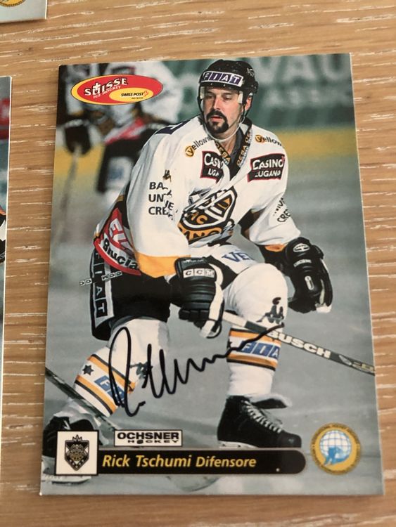 Rick Tschumi Lugano Ambri EVZ Hockey Card signiert | Kaufen auf Ricardo