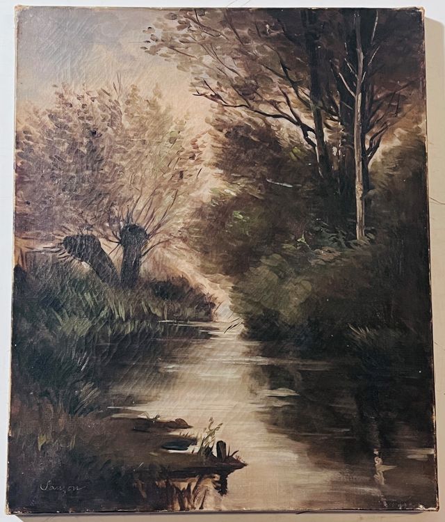 Antike Landschaft Gemälde Signiert Janzon (Gebraucht) in Root für CHF 10 – mit Lieferung auf ...