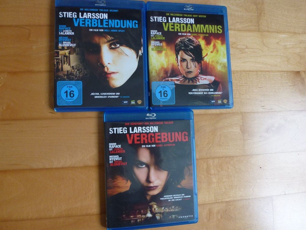 Stieg Larsson - Millenium Trilogie (3-Blu-Rays) (Neu (gemäss ...