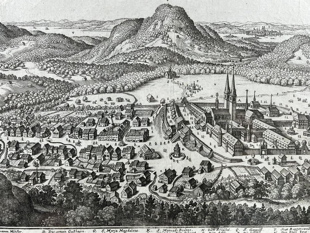 Kupferstich um 1642 Matthäus Merian d.Ä. 1593 Basel 1650 (Gebraucht) in Neuhausen am Rheinfall ...
