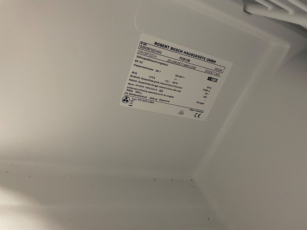 Gefrierschrank Bosch No Frost 170 cm hoch (Gebraucht) in Niederrohrdorf ...