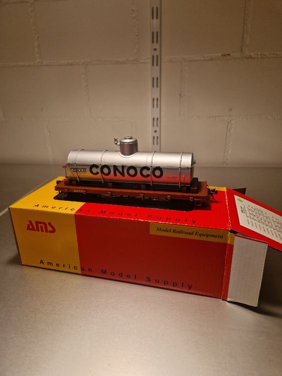 Conoco Tank Car, AMS On3 Scale, Silver #21 (Neu (gemäss Beschreibung ...