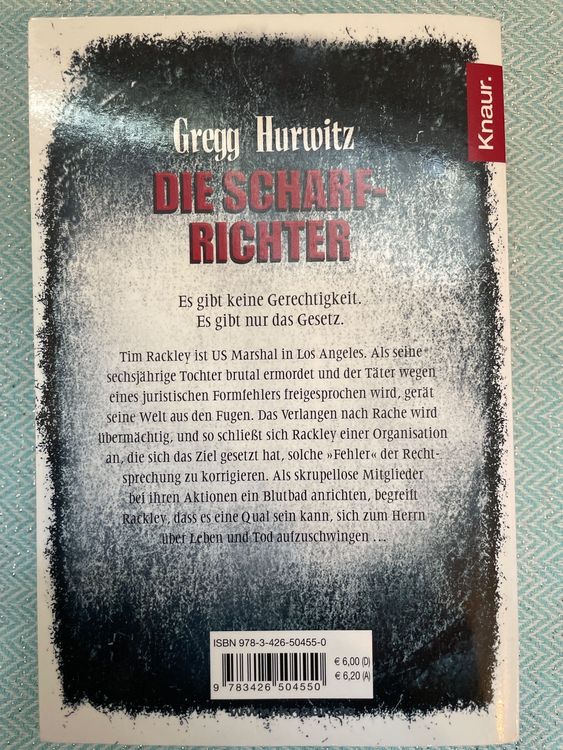 GREGG HURWITZ - Die Scharfrichter (2006) | Kaufen auf Ricardo