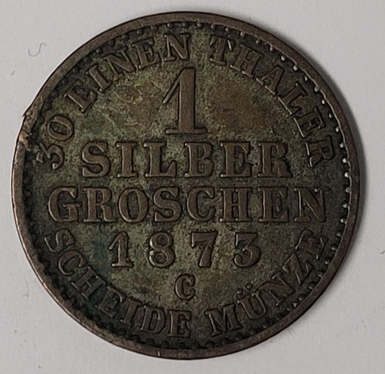 1 SILBERGROSCHEN / PREUSSEN 1873 "C" (SILBER) | Kaufen auf Ricardo