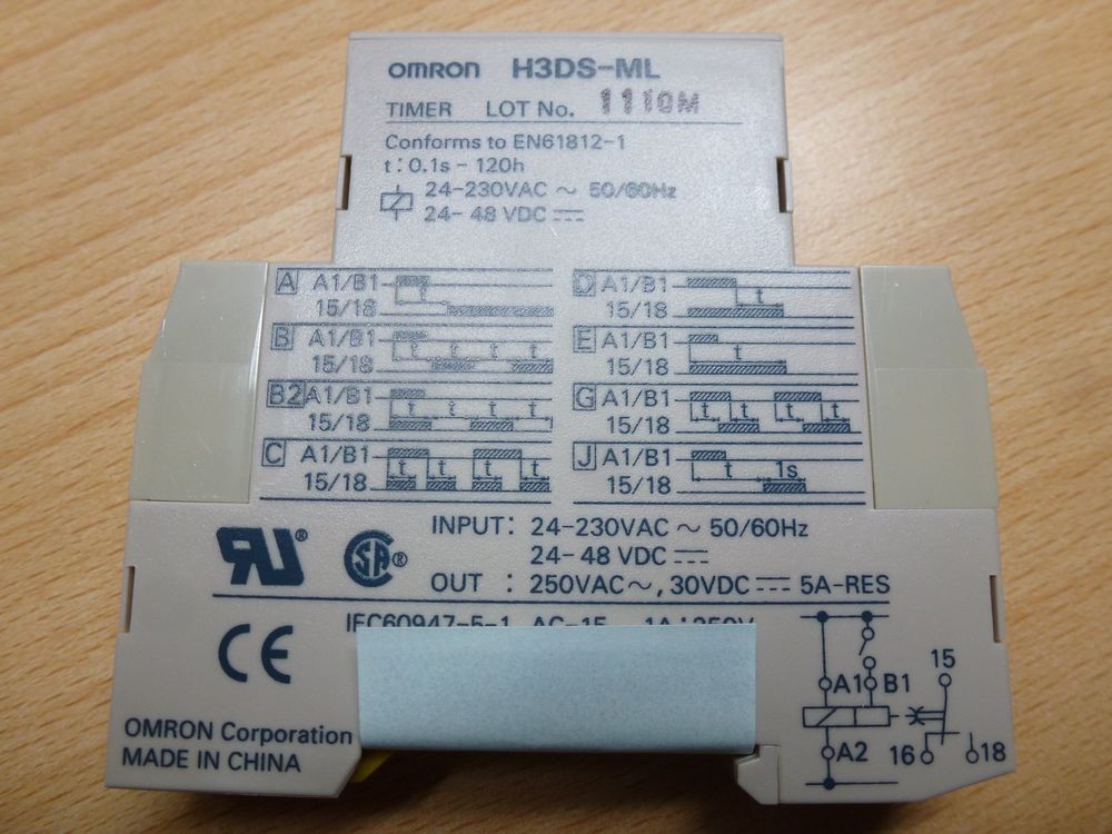 Universalzeitrelais Omron H3DS-ML 24-240VAC/24-48VDC (Neu und originalverpackt) in Hombrechtikon ...