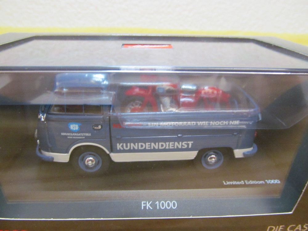 FORD FK1000 NSU - SERVICE MIT MOTORRAD 1:43 (Neu und originalverpackt ...