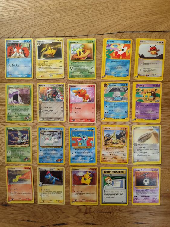 Pokemon vintage Set Neo Base Skyridge Gym EX rare non holo (Gebraucht ...