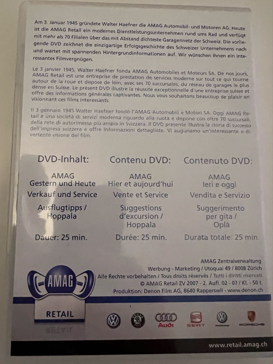 AMAG Retail DVD - Qualität ist unser Antrieb! (Neu (gemäss Beschreibung ...