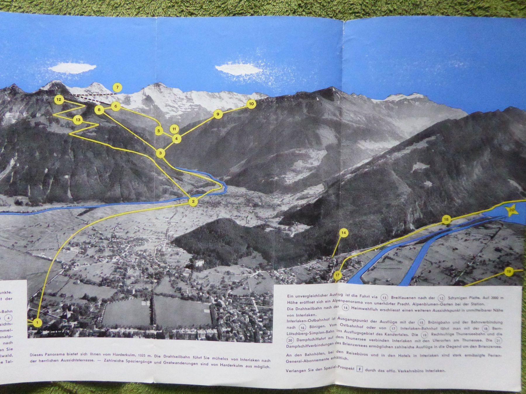 Interlaken. Prospekt 1936. Titel von Gauchat.(JANUAR-AKTION) (Gebraucht ...