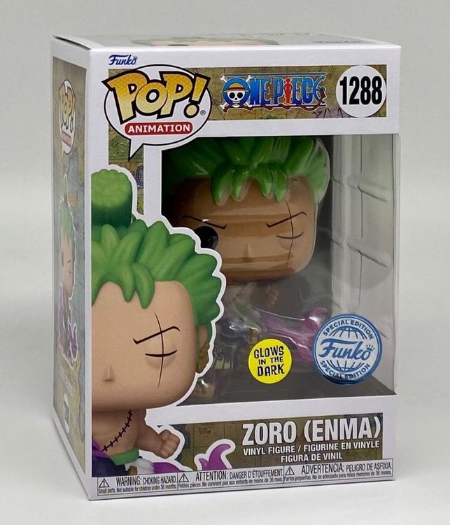 Funko Pop! One Piece, Zoro (Enma) GITD #1288, Special Ed. (Neu und originalverpackt) in ...