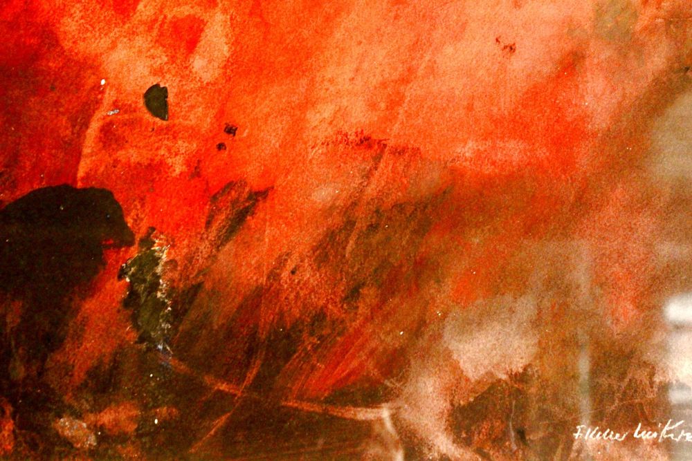 FELIX KELLER-MEIKIRCH (Swiss 1924-2018) Flammendes, um 1980 (Gebraucht ...