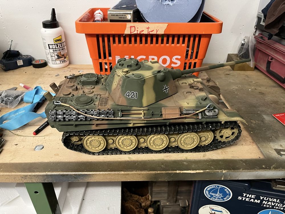 RC Panzer Taigen Panther mit Schmalturm 1/16 (Gebraucht) in Wildberg ...