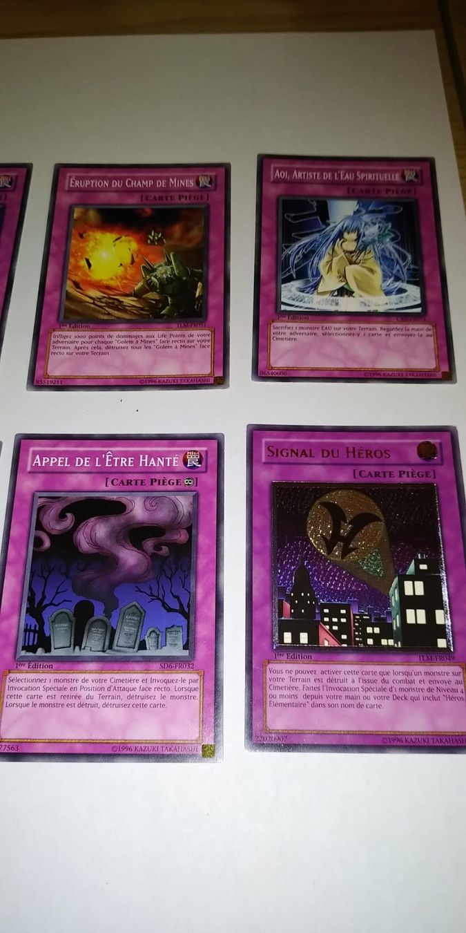 Lot de 16 cartes Yu-Gi-Oh! Piège rares 1 ère Edition (D'occasion) à ...