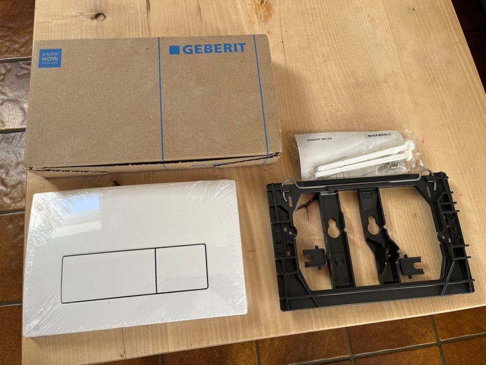 Geberit Delta50 weiss WC-Spülkasten Betätigungsplatte NEU | Kaufen auf ...