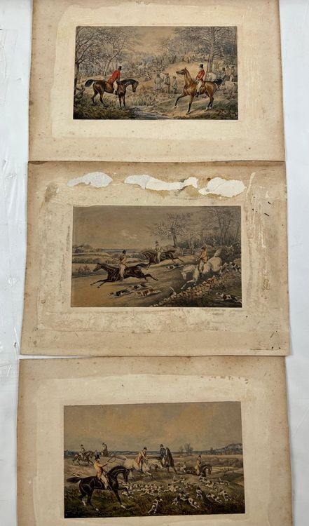 3x Englische Lithographie/ Grafik (Gebraucht) in Neuhausen am Rheinfall für CHF 10 – mit ...