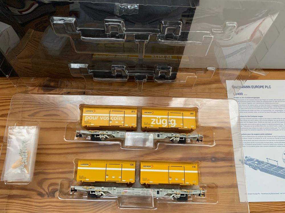 Liliput Containertragwagen 2Set Schweizer Post Set 2 (Neu und ...