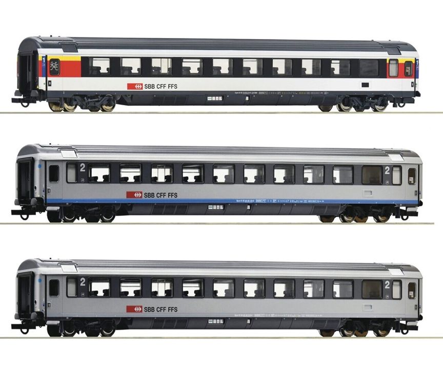 Roco H0 74022 Schnellzugwagen-Set "EuroCity 7" der SBB - NEU | Kaufen auf Ricardo