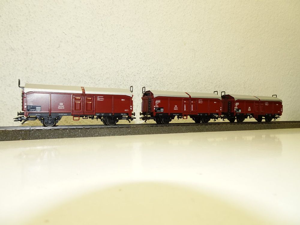 3 Märklin Güterwagen DB 362 507 Klappdeckel HO (8) (Neu (gemäss ...