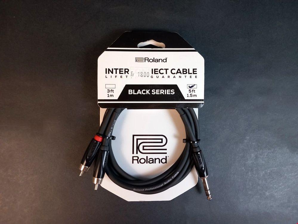 ROLAND RCC-5-TR2R Black Series Dual Patch Kabel (Neu (gemäss Beschreibung)) in Hünenberg für CHF ...