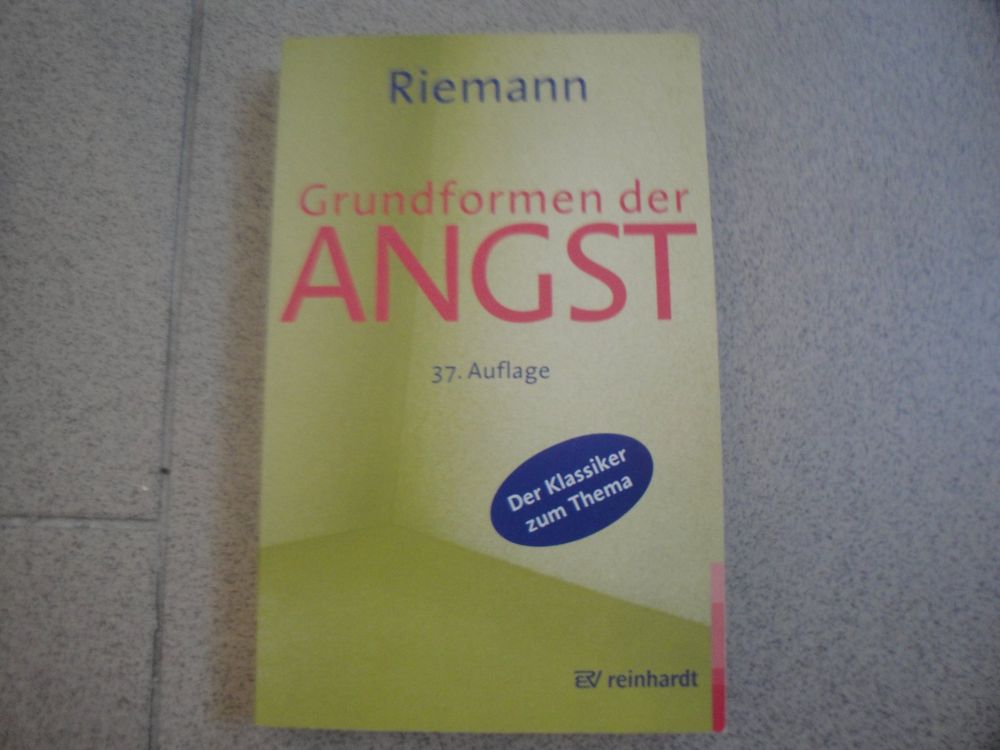 TB Grundformen der Angst 37. Auflage, Riemann (Gebraucht) in Oberhofen ...