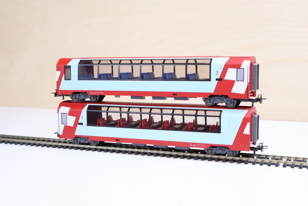 BEMO 2 x RhB Panoramawagen Glacier Express - H0 Märklin | Kaufen auf Ricardo