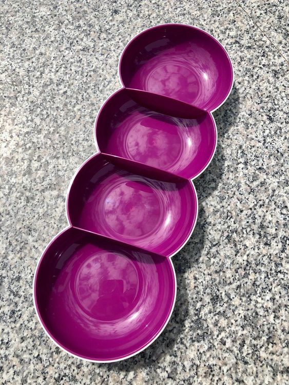 Tupperware Allegra Apéro-Set weiss/lila | Kaufen auf Ricardo