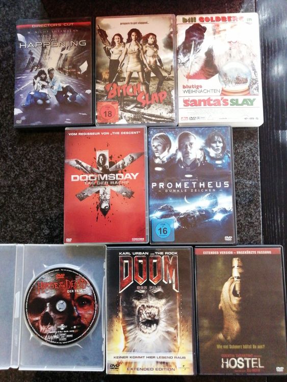 8 DVDs - Horror, Action, Thriller - Top Zustand (Gebraucht) in Utzigen für CHF 5 – mit Lieferung ...