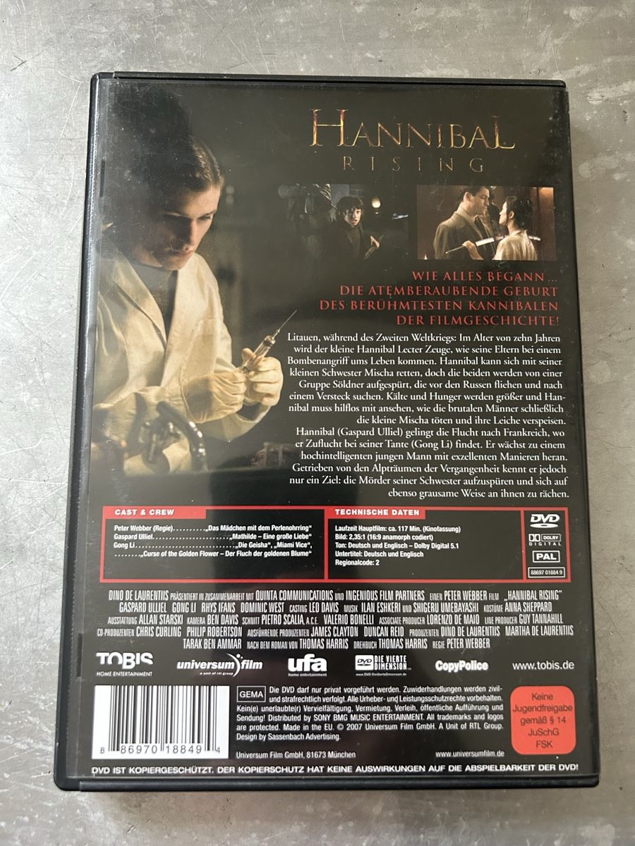Hannibal Rising - DVD - Horror, Thriller [2007] (Gebraucht) in ...