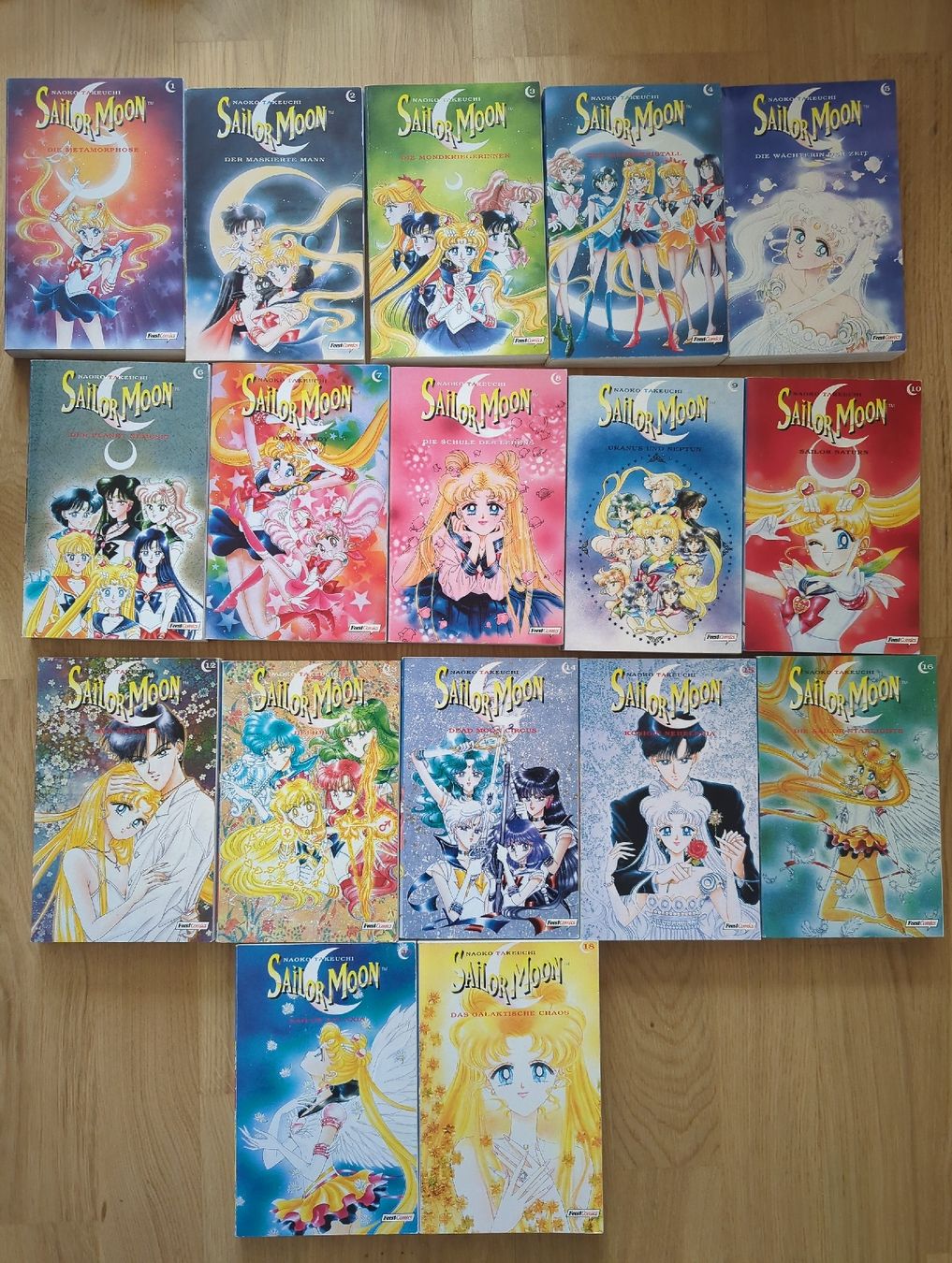Sailor Moon Manga Komplettserie, Bände 1-18 Erste Auflage (Gebraucht ...