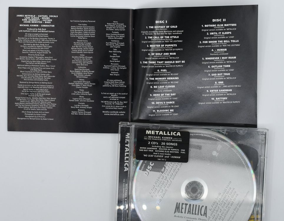 METALLICA S&M 2 CD's 20 Songs | Kaufen auf Ricardo