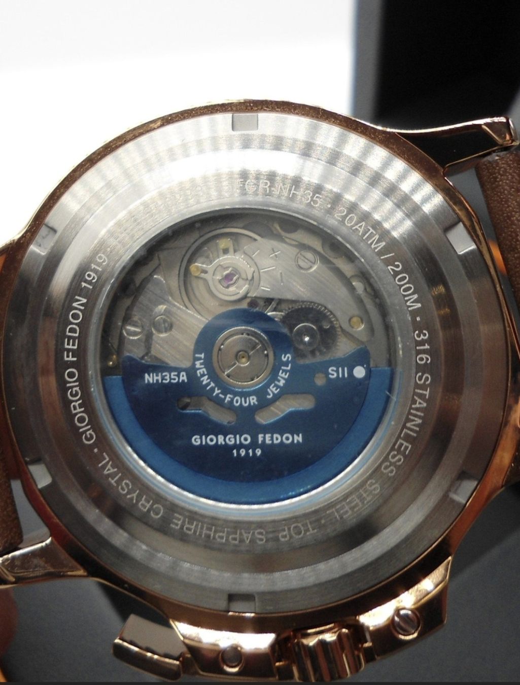 Giorgio Fedon 1919 Aquamarine IP Rosegold Automatic GFCR003 (Neu und ...