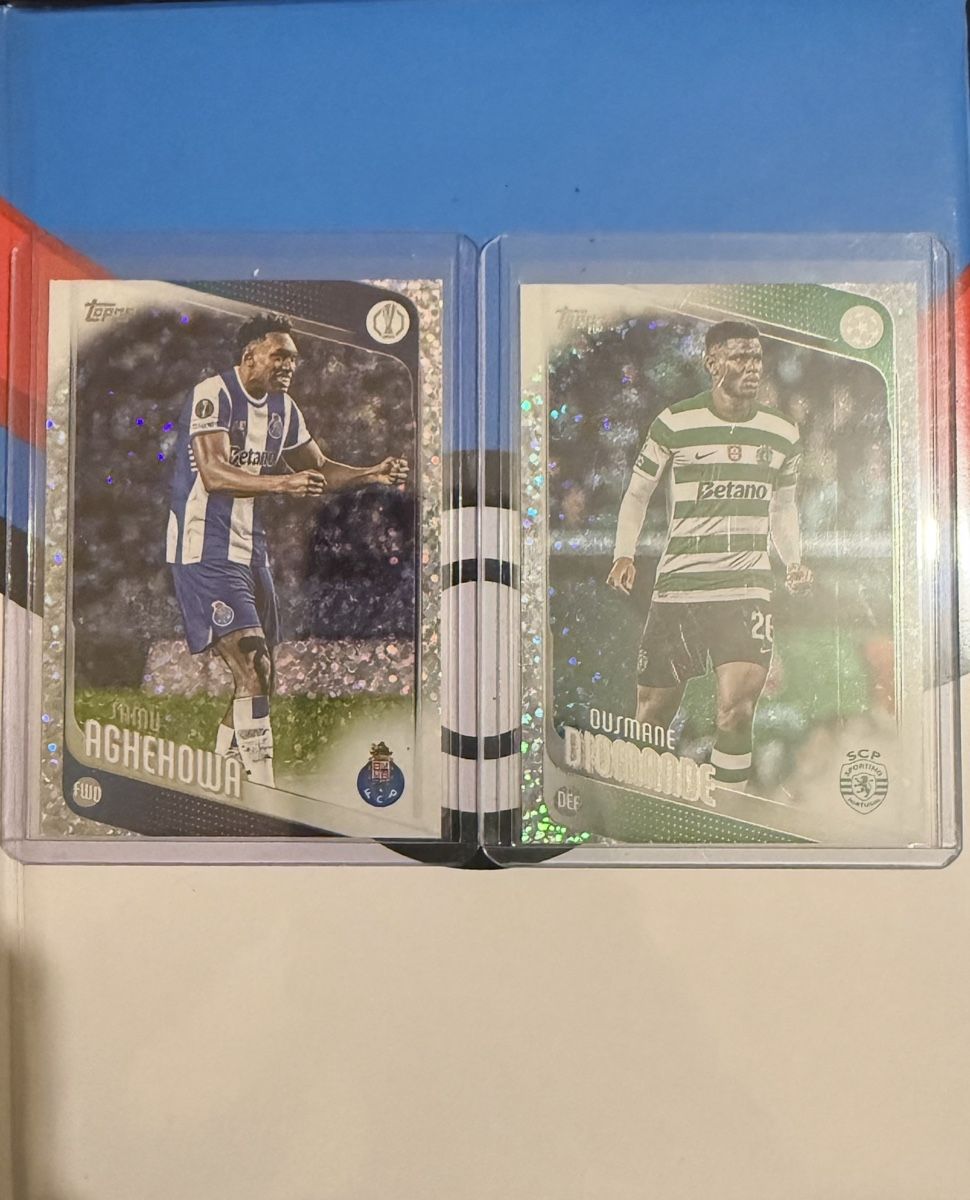 Lot de 2 cartes de football Topps - Aghehowa et Diomande (Neuf avec ...