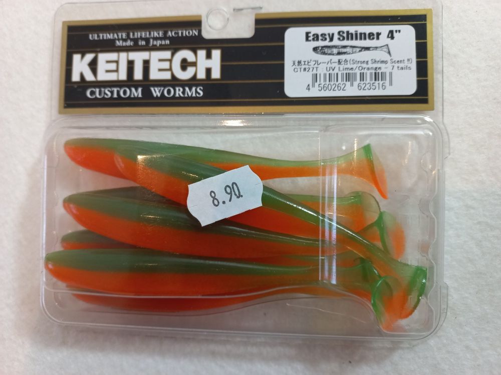 KAITECH Easy Shiner 4” (10cm) - UV Lime/Orange | Kaufen auf Ricardo